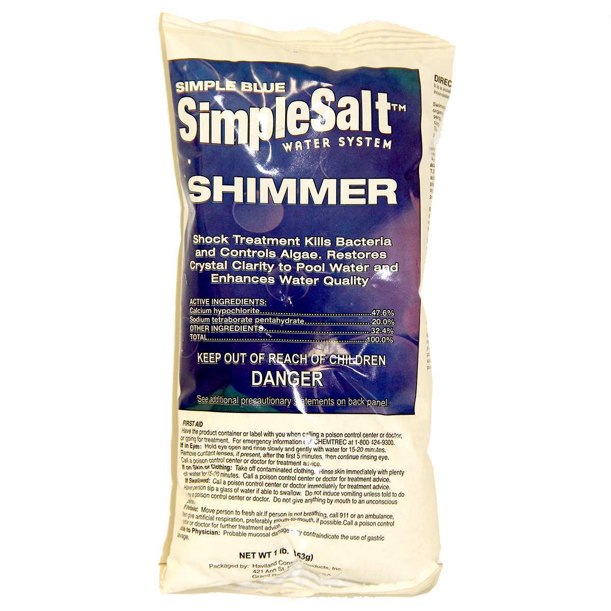 Pool Water Treatment - SIMPLE SALT SHIMMER-SHOCK (NEW POWERBOOST ...