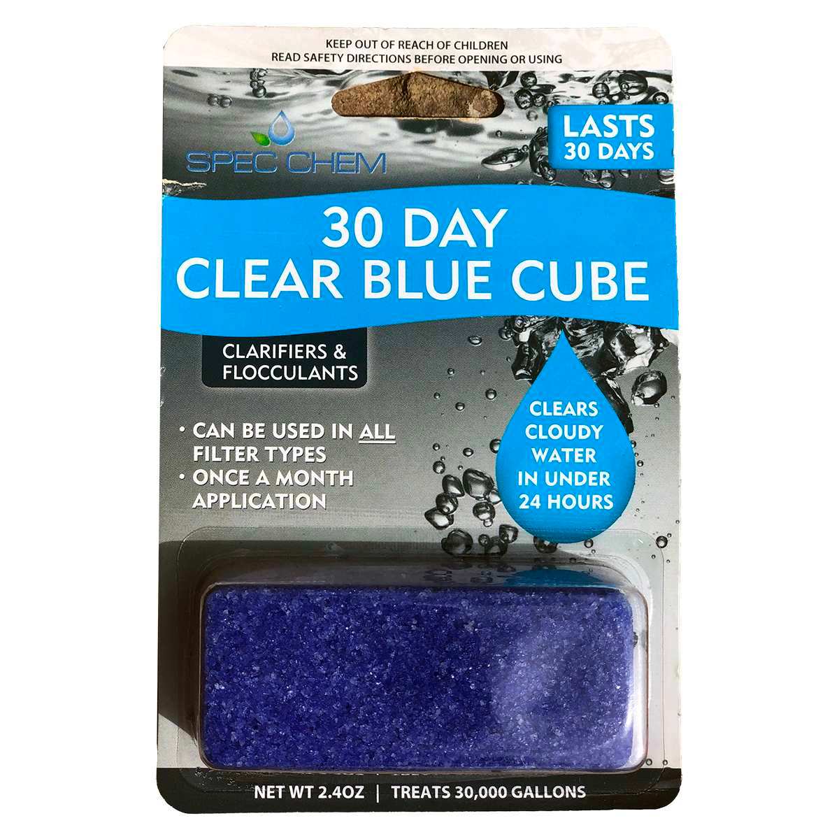 Pool Water Treatment - 30 DAY CLEAR BLUE CUBE - Virginia Beach ...